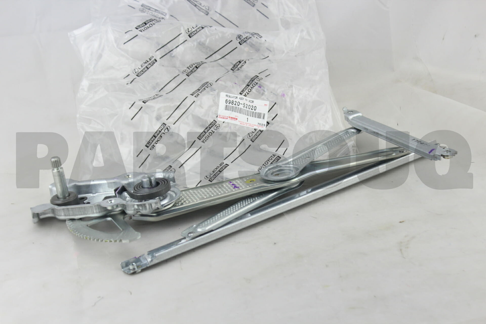 6982052020 Genuine Toyota REGULATOR SUB-ASSY, FRONT DOOR WINDOW, LH ...