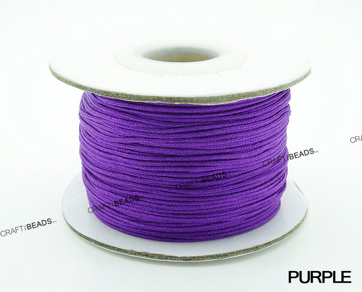 0.8mm Chinese Knot Nylon Cord Shamballa Macrame Beading Kumihimo String ...