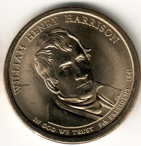 USA - 2009P - 1$ Presidential Coin - William Henry Harrison - Rare ...