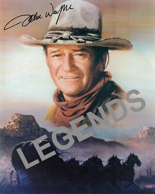 John Wayne AUTOGRAPHED 8"x10" COLOR Photo Reprint | eBay