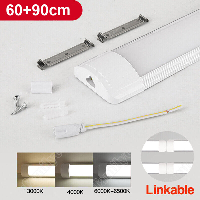 LED Batten Low Profile Ceiling Tube Light 6500K 54W 2FT 4FT 5FT 6FT ...