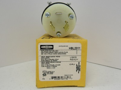 HUBBELL HBL2311 INSGRIP TWIST-LOCK PLUG | eBay