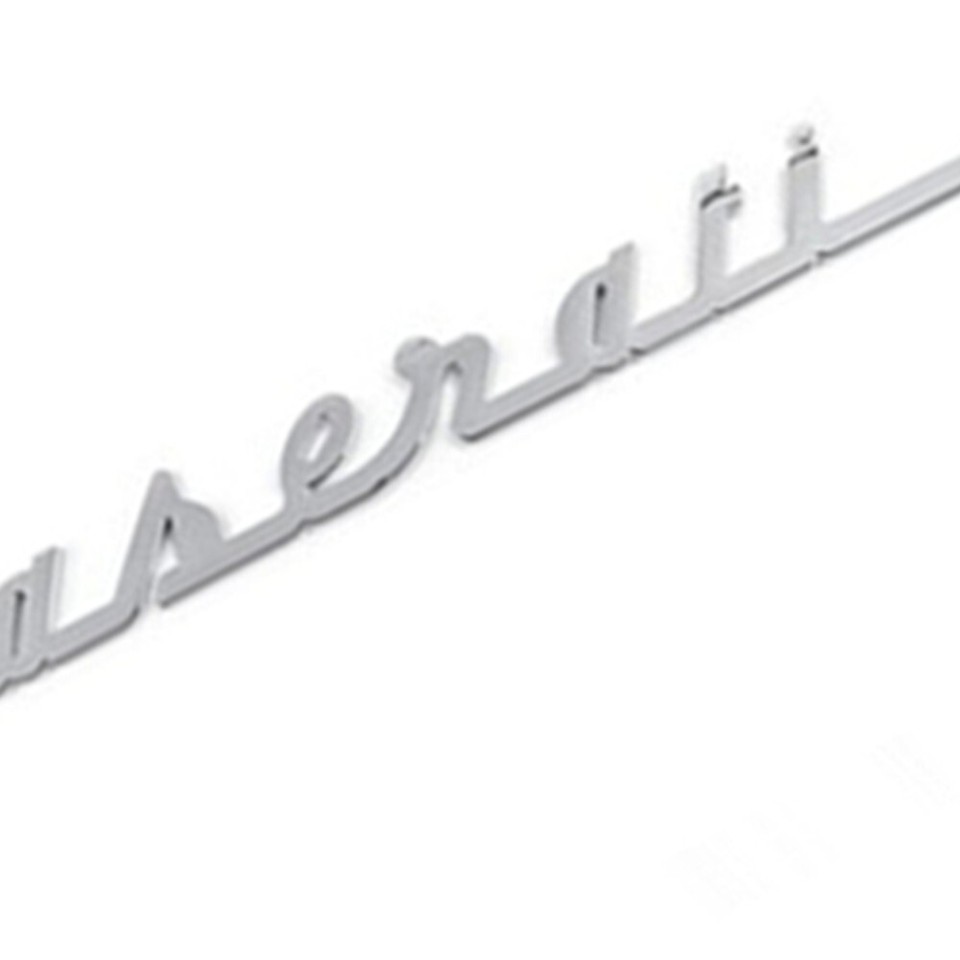 Chrome 3D Car Words Emblem Logo Badge 3M Decal For Maserati Rear Trunk ...