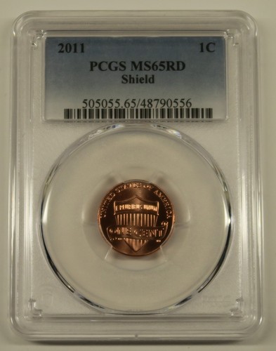 2011 P Lincoln Shield Cent PCGS MS65RD, Free Shipping | eBay