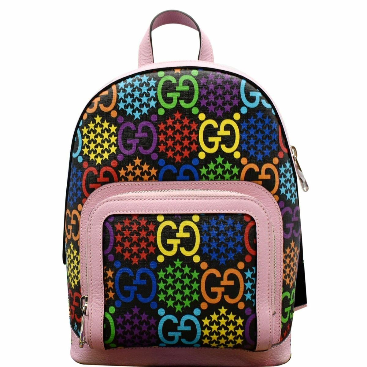 GUCCI Psychedelic GG Supreme Monogram Canvas Backpack Bag GUCCI Psychedelic GG Supreme Monogram Canvas Backpack Bag