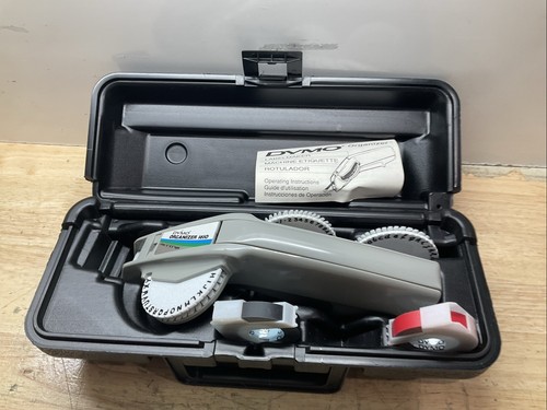 VINTAGE Dymo Organizer 1610 Label Maker w/ Tape, Extra Wheels, Manual ...