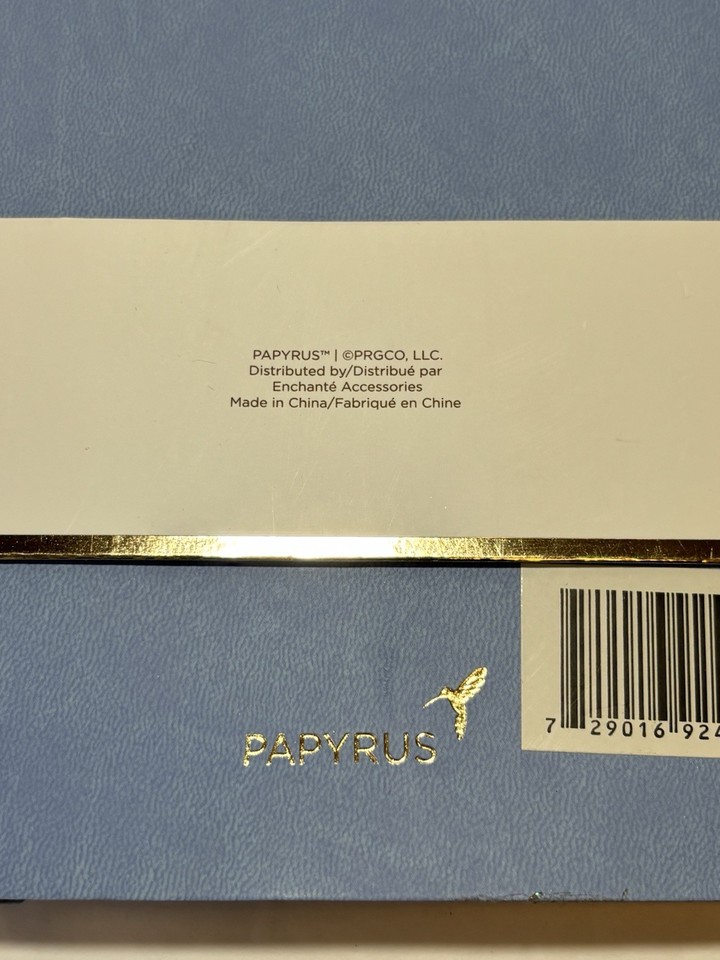 PAPYRUS Blue Ruled Gilded Notebook Journal 240 Ivory Lined Pages ...