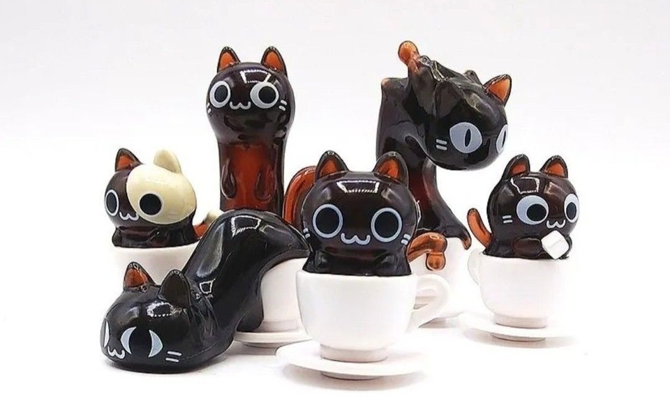 Neko Coffee Collection Figure Complete 6 Types set Capsule Toy Gacha | eBay