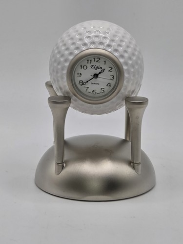 Elgin Collectable Mini Clock Golf Ball And Tees | eBay