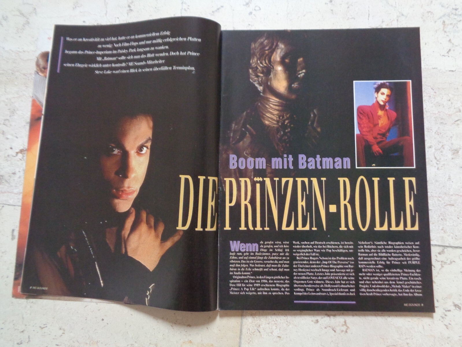 vintage 1989 PRINCE import cover magazine TAFKAP Rogers Nelson GLORIA ...