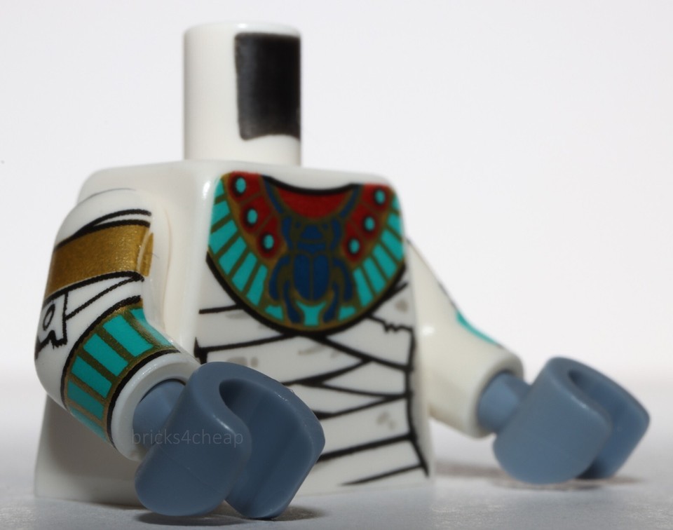 Lego White Torso Female Scarab Collar Bandage Wrappings Mummy | eBay