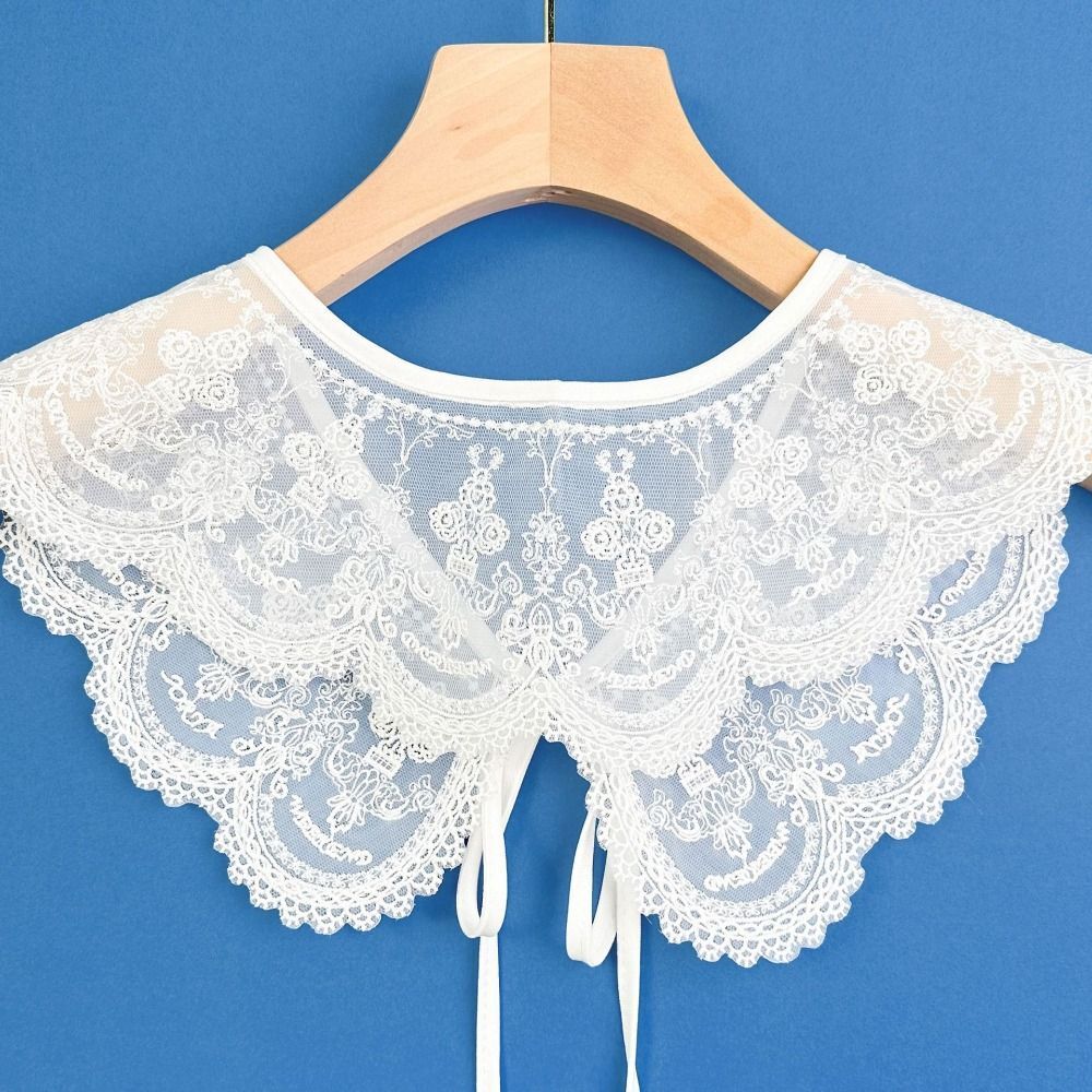 Dress Blouse Decor Shawl Collar Cotton Cloak Fake False Collars Shirt ...