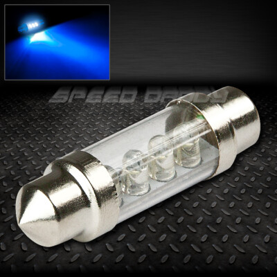 39MM BLUE HIGH POWER AUTO INTERIOR DOME 12V LIGHT BULB LAMP w/4 X 3MM ...