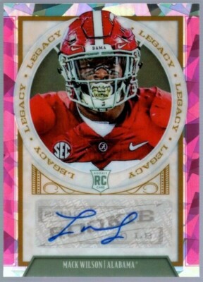 MACK WILSON /10 BROWNS ROOKIE AUTO DIAMOND PRIZMS ALABAMA RC 2019 ...