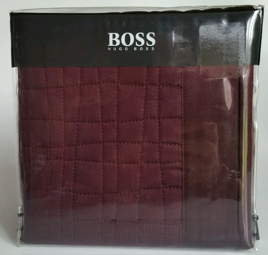 Hugo Boss Standard "Wine" Luxe Cotton & Silk Pillow Sham 20x26 NWT ...