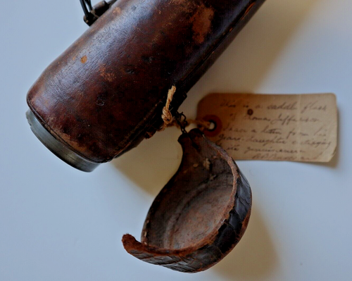 THOMAS JEFFERSON PERSONALLY OWNED SIGNED SADDLE FLASK EX JOHN LATTIMER ...
