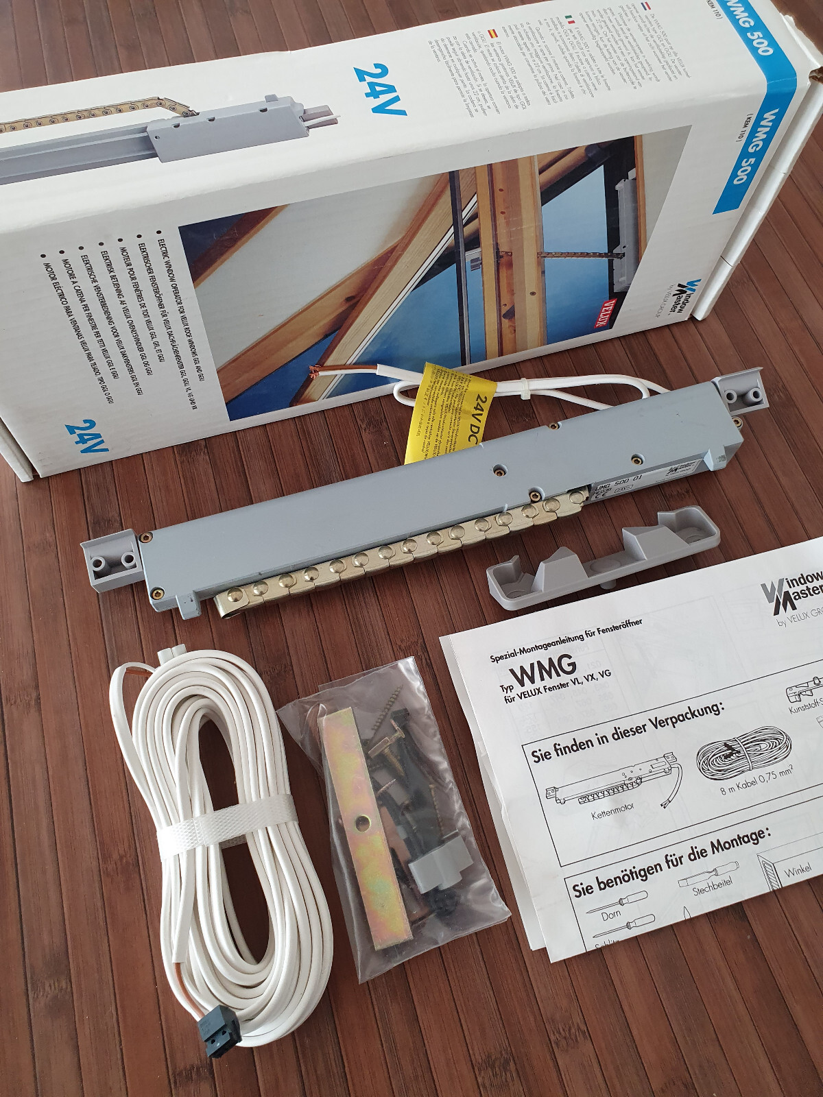 VELUX Motor Typ WMG 500, 24V in OVP, Fensteröffner f. Dachfenster | eBay.de
