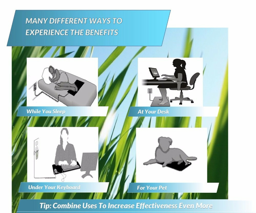 Earthing Universal Mats Grounding Sheets EMF Shielding Therapy Kit 26.7 ...