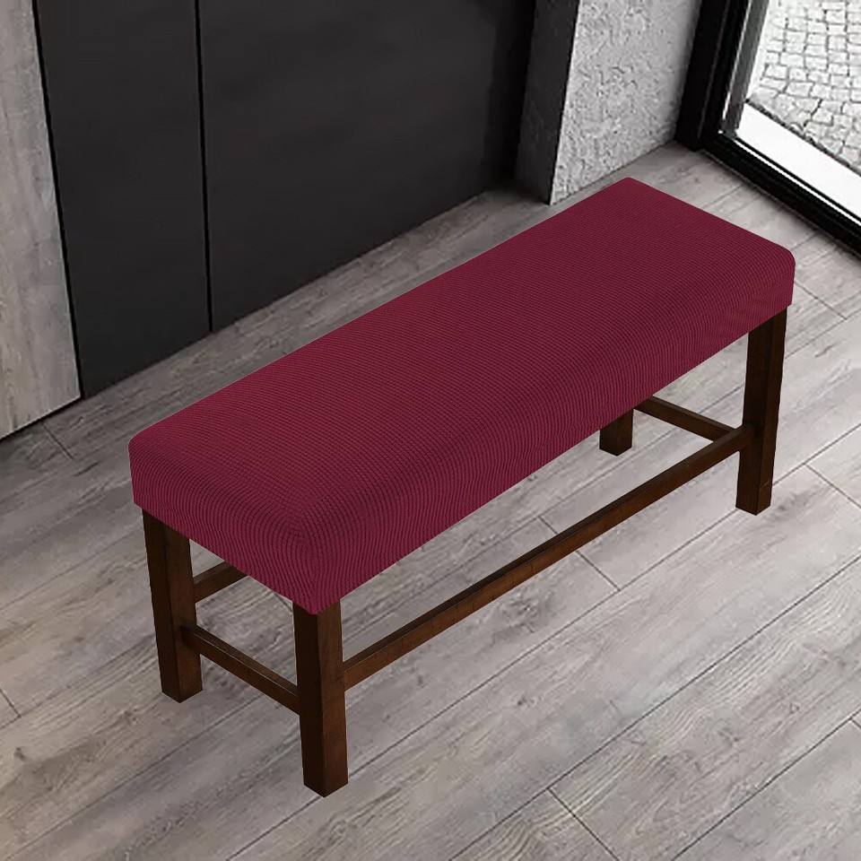 High Stretch Bench Covers Rectangle Bench Cushion Slipcovers Non Slip ...