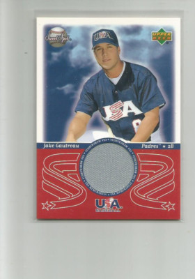 2002 SWEET SPOT USA JERSEYS #USAJG JAKE GAUTREAU | eBay