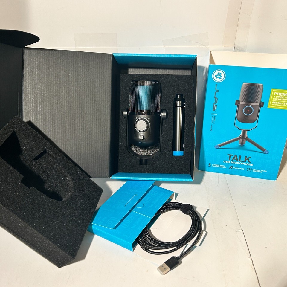 JLab TALK Professional Plug & Play USB Microphone 96kHz/24BIT 4 ...