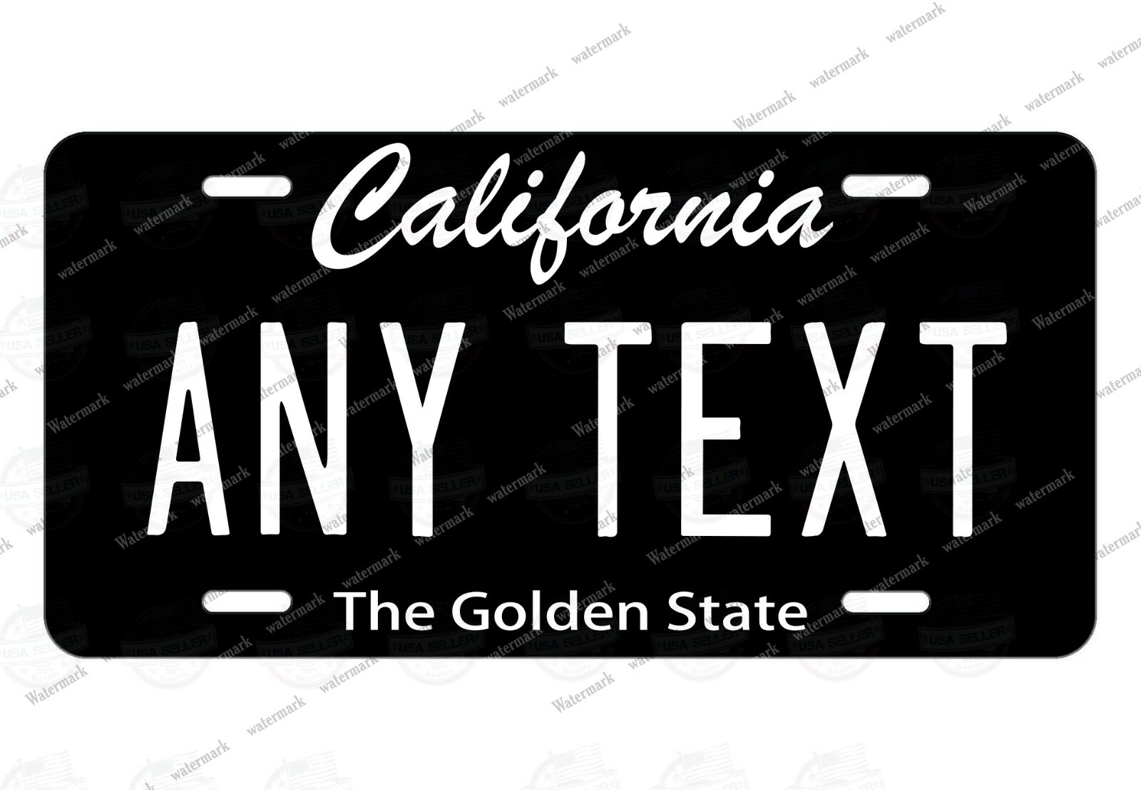 California Black and White Personalized Novelty Auto Car License Plate ...