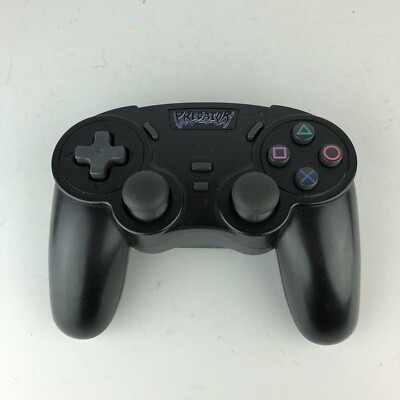 Black Predator Pelican Wireless PlayStation PS2 Controllers HG52 | eBay