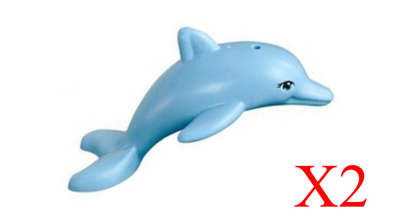 Lego Bright Light Dolphin Jumping Azure Eyes Friends Figure Minifigure ...