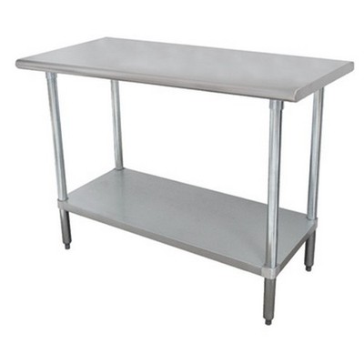 120 in x 24 in Stainless Steel Work Table w/ Stainless Steel | eBay
