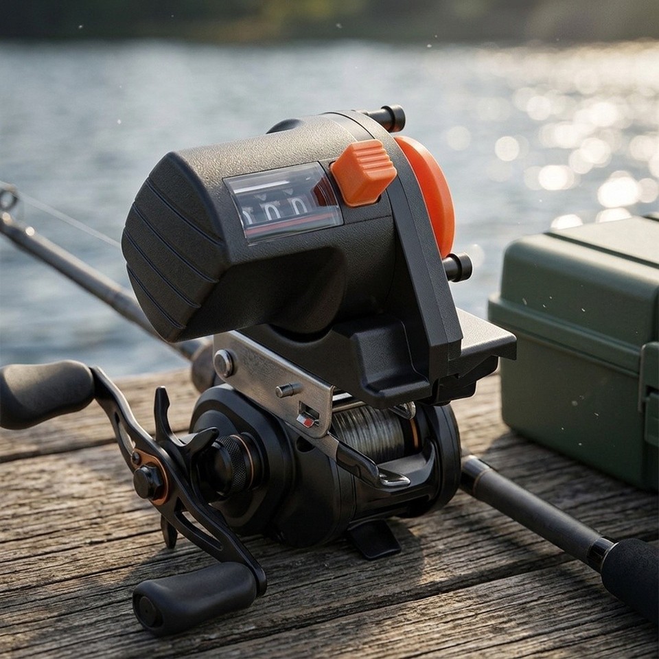 6x6x6cm ABS Fishing Line Counter for Baitcasting and Casting Reel Types ...