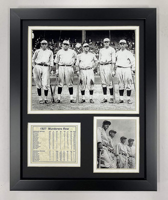 New York Yankees 1927 Murderer'S Row Lineup Collectible | Framed Photo ...
