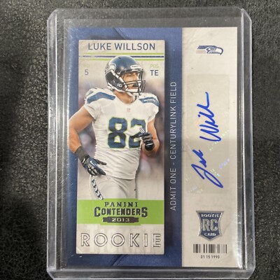 2013 Contenders Luke Willson Rookie Auto Card #162 | eBay