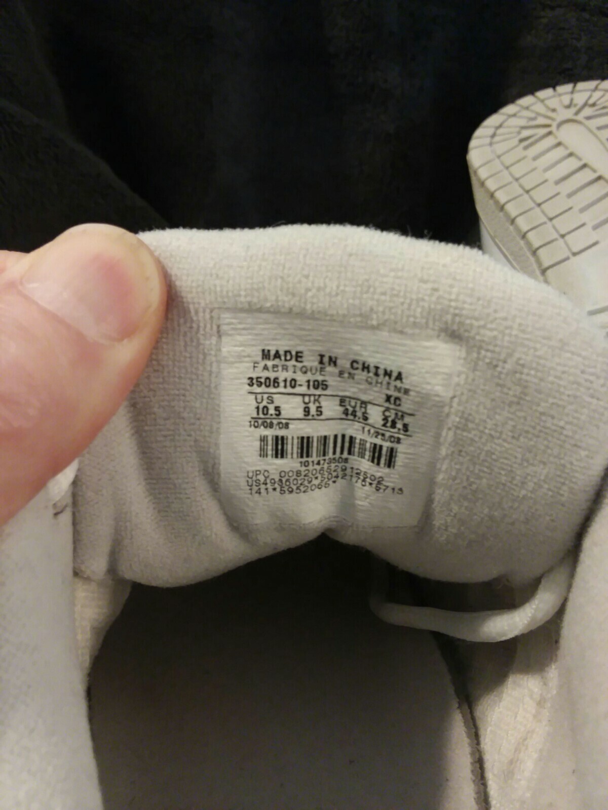 Nike Triple White Air Jordan 1 Low Cut 350610-105 Siz… - Gem