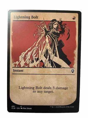 MTG CLB: Lightning Bolt (Instant) Showcase Common 401 | eBay
