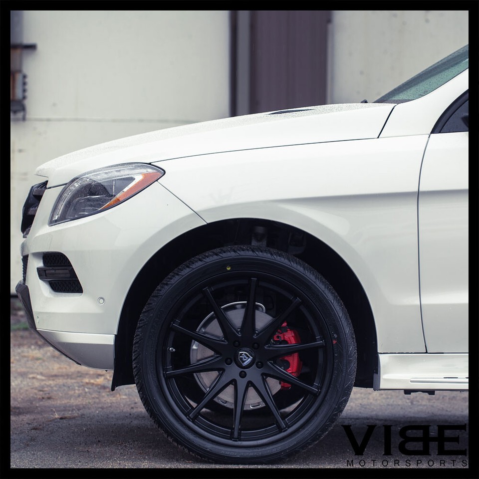 22" ROHANA RC10 BLACK CONCAVE WHEELS RIMS FITS MERCEDES W164 ML350 ...