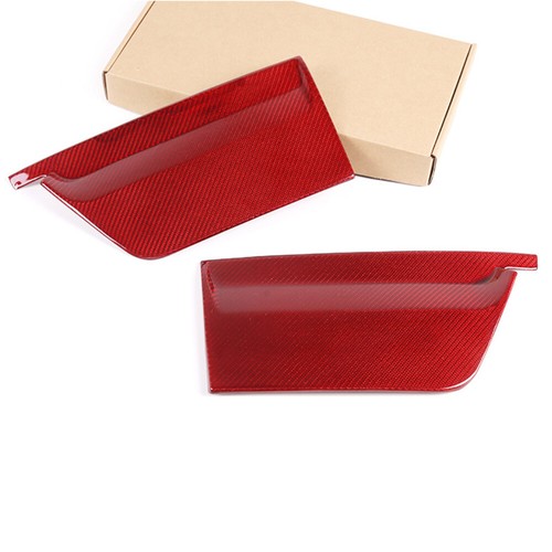 Red Carbon Fiber Car B Pillar Window Plate Panel Cover For Ferrari 458 ...