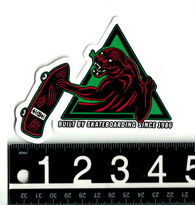 Etnies Skateboarding Sticker 4.5 in x 3.75 in Multicolor Panther Decal ...