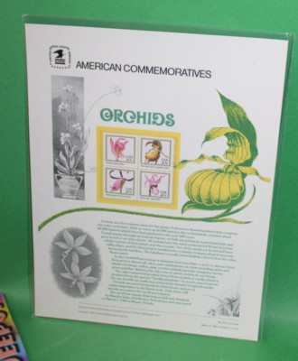 American Commemoratives Orchids USPS Stamps Panel 212 March 5, 1984 | eBay