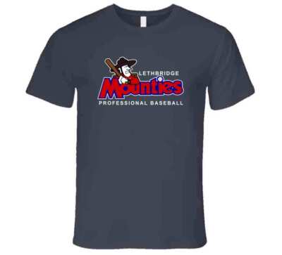Lethbridge Mounties Pioneer League baseball t-shirt Black Diamonds | eBay