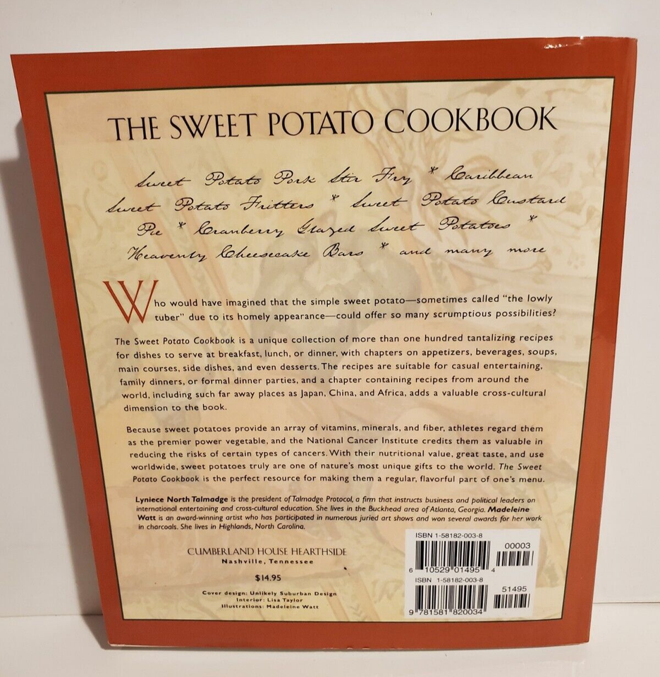 THE SWEET POTATO COOKBOOK RECIPE BOOK LYNIECE NORTH TALMADGE PAPERBACK ...
