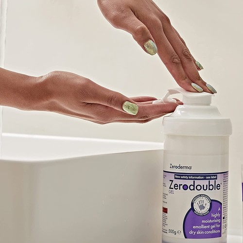 Zeroderma Zerodouble Gel Moisturising Emollient Gel for Dry Skin ...