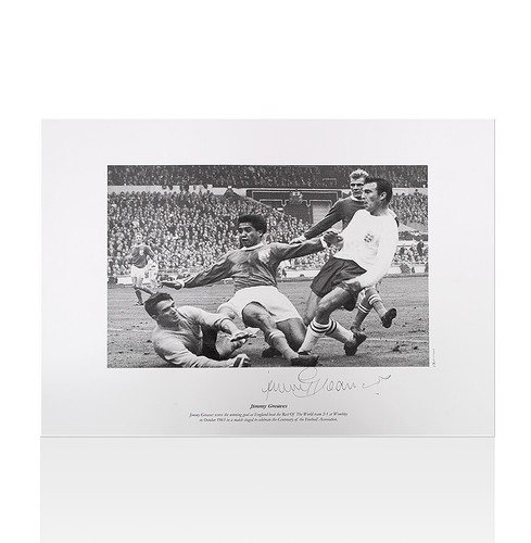 Jimmy Greaves Signed England Photo - England v Rest Of The World 1963 ...