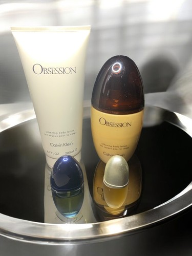 Lot of Calvin Klein Obsession Perfumes & Lotions - 3 Perfumes & 2 ...