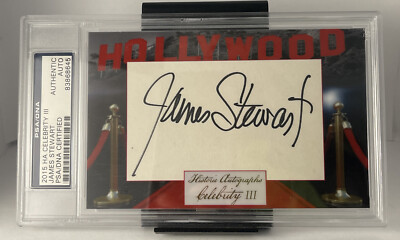 2015 Historic Autographes James “Jimmy” Stewart PSA/DNA Authentic ...