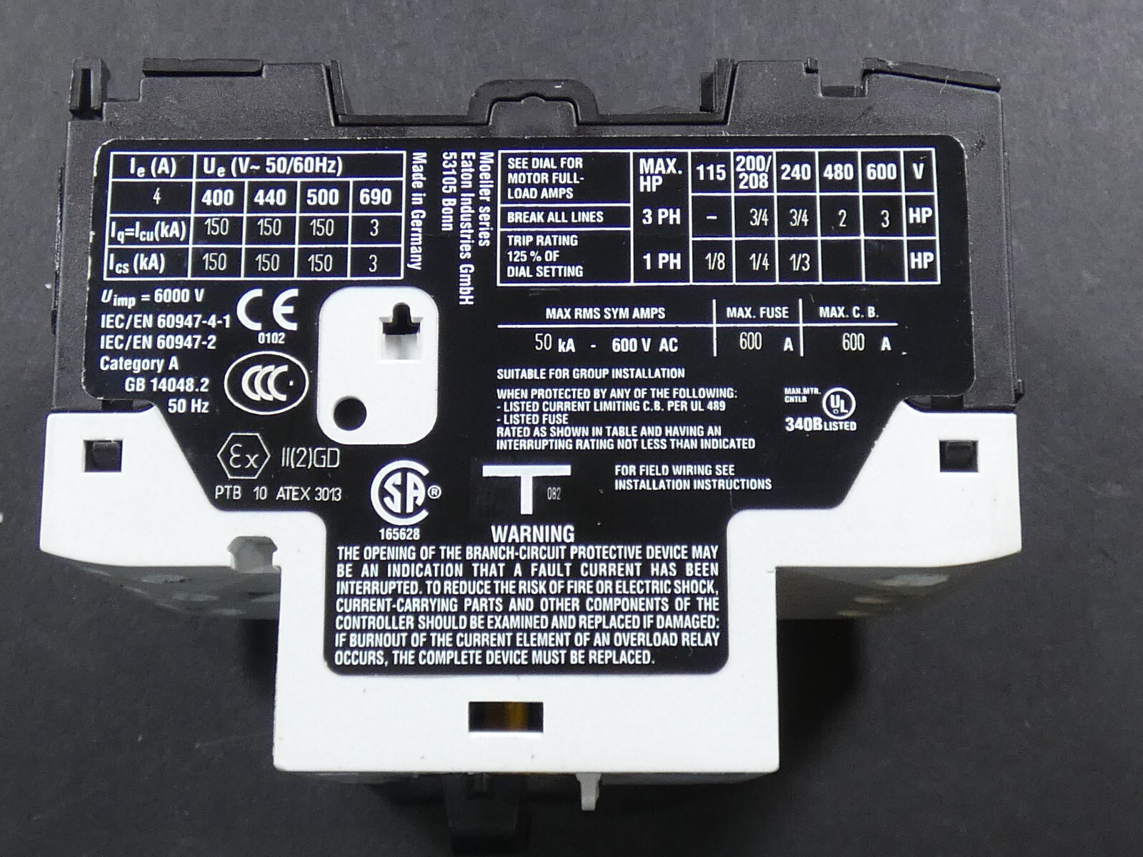 Eaton Motorschutzschalter PKZMO-4 / XTPR004BC1 | mit Moeller ...