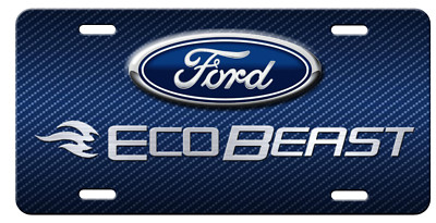 Ford ECO BOOST BEAST Inspired art aluminum license plate tag | eBay