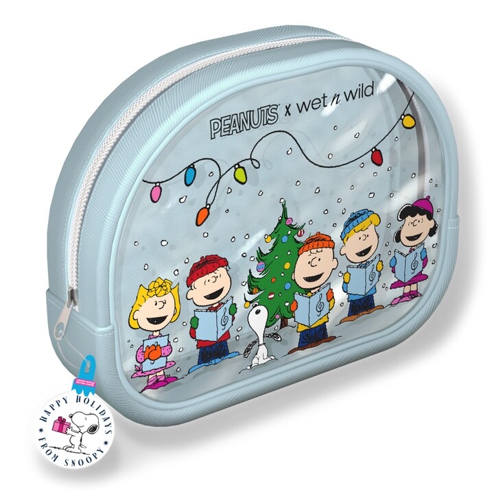Wet n Wild x Peanuts Cosmetic Makeup Bag Snoopy & Gang Christmas ...