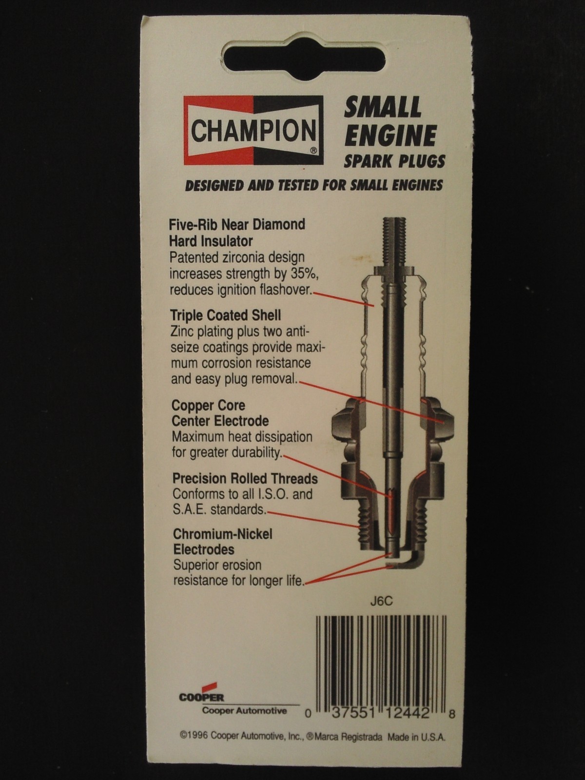 CHAMPION SPARK PLUG J6C #823-1 #823 Replaces: RJ6C J5 J6 J9 J5J J6J J9J ...