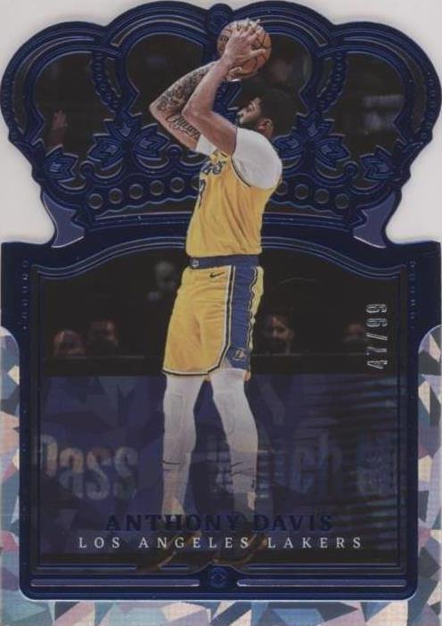 2021-22 Panini Crown Royale - Anthony Davis #62 Blue Crystal /99 for ...