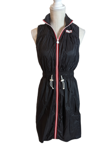 HUNTER For Target Womens Sz XS Black Hooded Nylon Sleeveless Full Zip ...